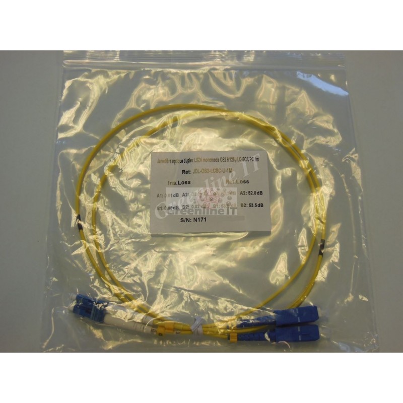 Jarretière Optique Monomode OS2 LC-SC 1m Konectop